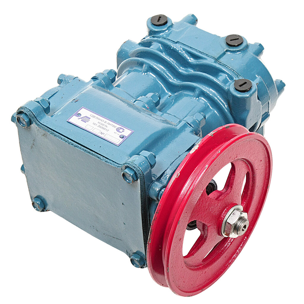 Компрессор маз, урал дв ямз 2 цилиндровый жид охлаж шкив 172мм 210л мин паневежио аурида