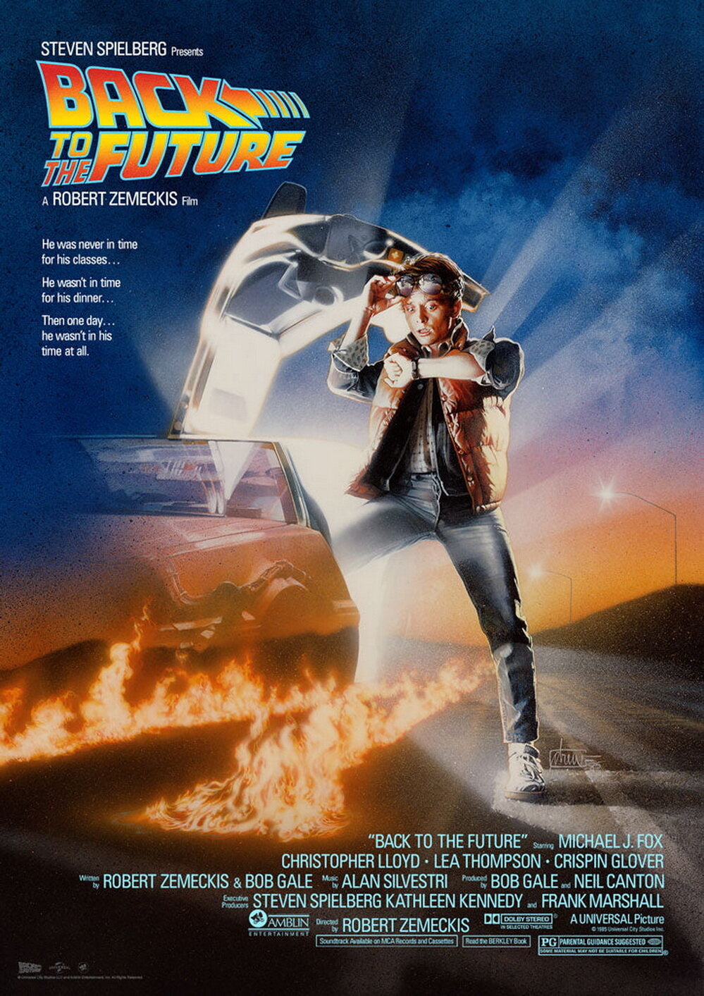 Плакат, постер Назад в будущее *Back to the Future***Год:** 1985 на холсте, размер 60х84см