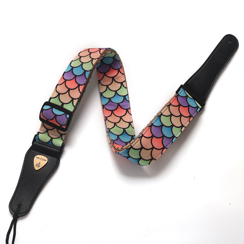 Гитарный ремешок плюс хлопчатобумажный ремешок для электрогитары, фолк-гитары и электрического баса