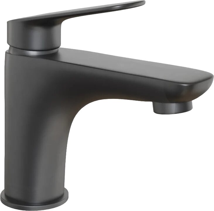 Смеситель для раковины Paini Laguna LAYO205 черный, матовый, кран для ванной в раковину, из латуни, рычажный, с керамическим картриджем