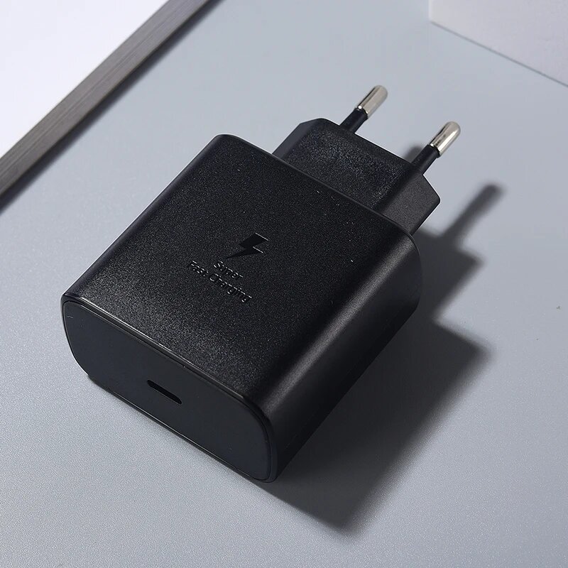 Зарядное устройство Samsung S23 S24 Ultra, 45 Вт, USB Type-C, 5 А, Black EU Plug only