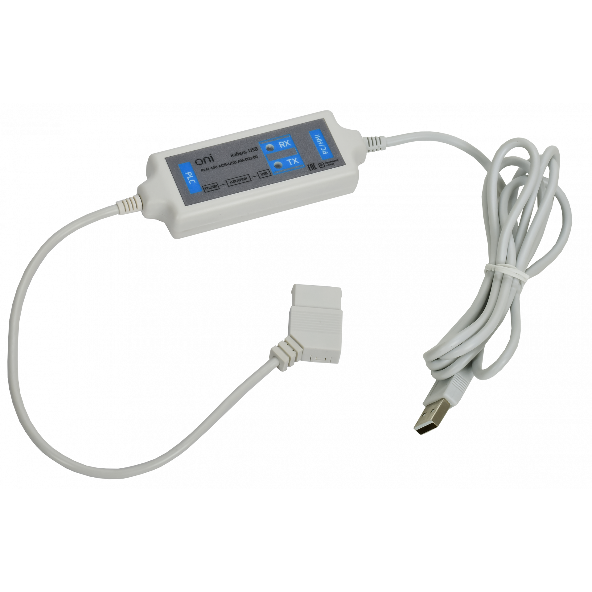ПЛК 430 Кабель USB разъем тип А папа ONI, IEK PLR-430-ACS-USB-AM-000-00 (1 шт.)