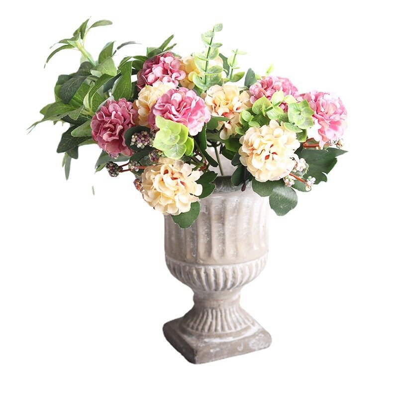 Винтажный европейский цветочный горшок в форме трофея, цементный цветочный горшок, классические кашпо на пьедестале, декоративные высокие вазы для суккулентов, украшение для внутреннего балкона, столовой, офиса, стола