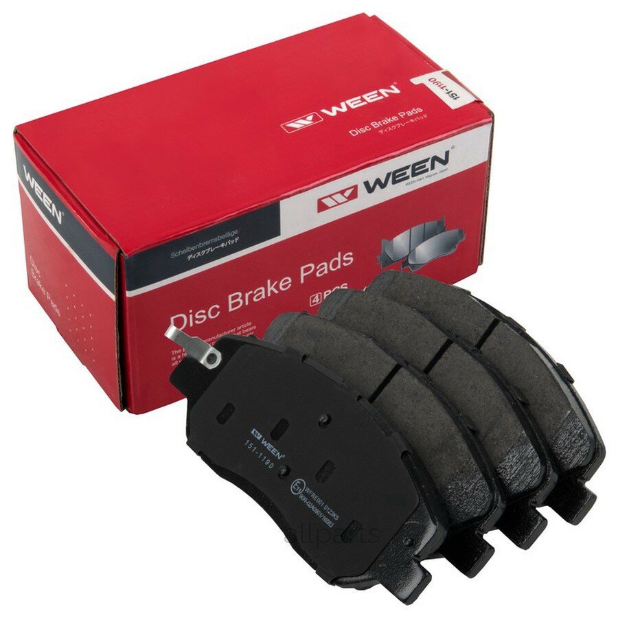 WEEN 151-1190 Тормозные колодки дисковые передние HYUNDAI Santa Fe (SM CM DM) KIA Sorento (ХМ)