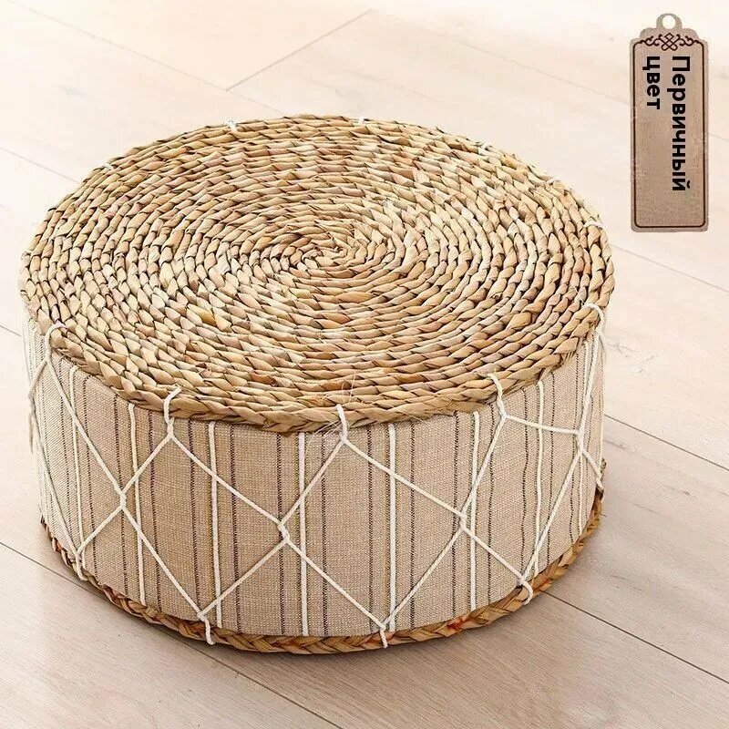 SARIWEN Пуф, Лён, 40х40х20.02 см