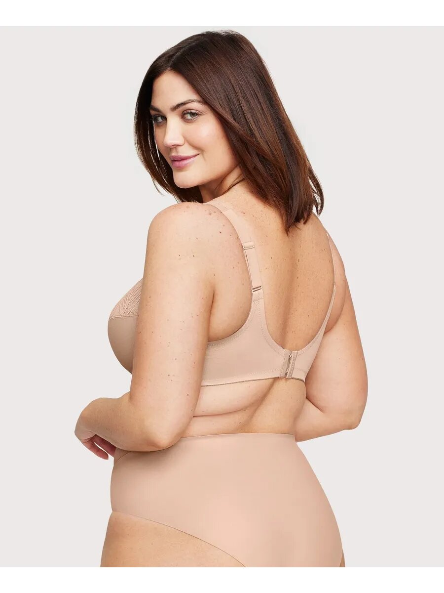 Бюстгальтер-невидимка Glamorise Базовая коллекция, размер 110F(48DDD), кофейный — фото 1