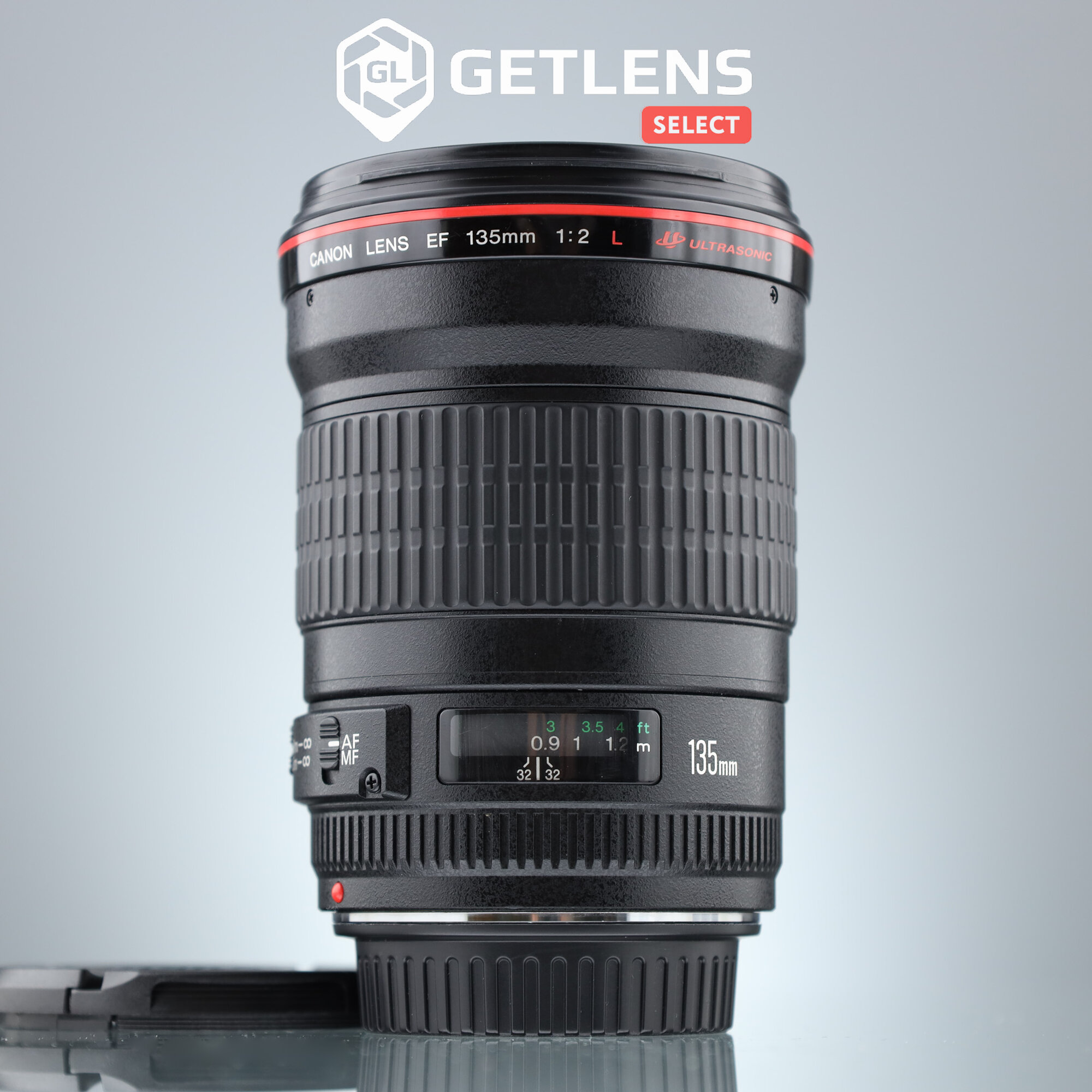 Объектив Canon EF 135mm f/2L USM, профессиональный телеобъектив, черный