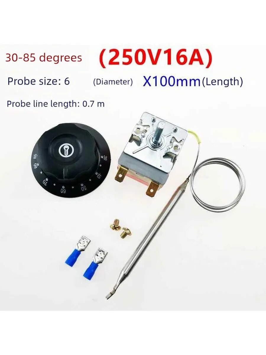 Термостат для электрогриля (красный низ, 30-85 ℃, 250V16A)