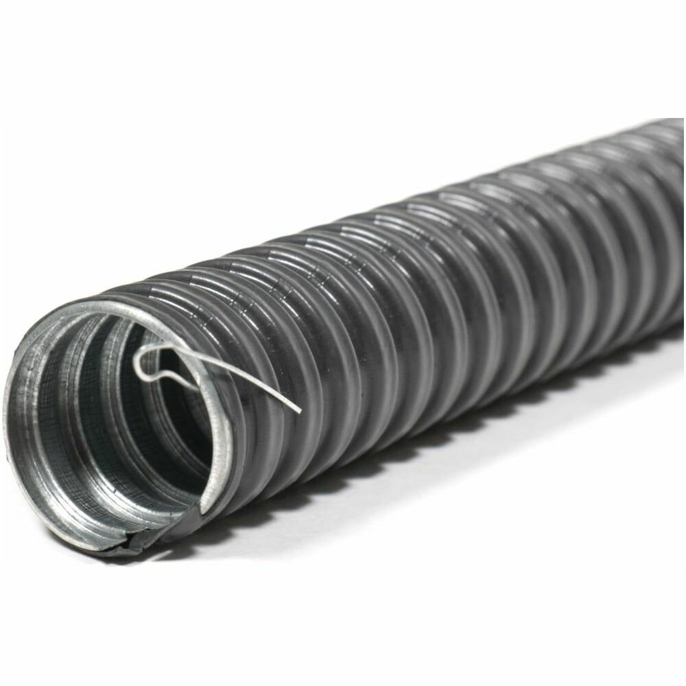 Металлорукав в ПВХ изоляции МРПИ НГ-25 d25мм с протяжкой (уп.50м) гофроматик zeta44407