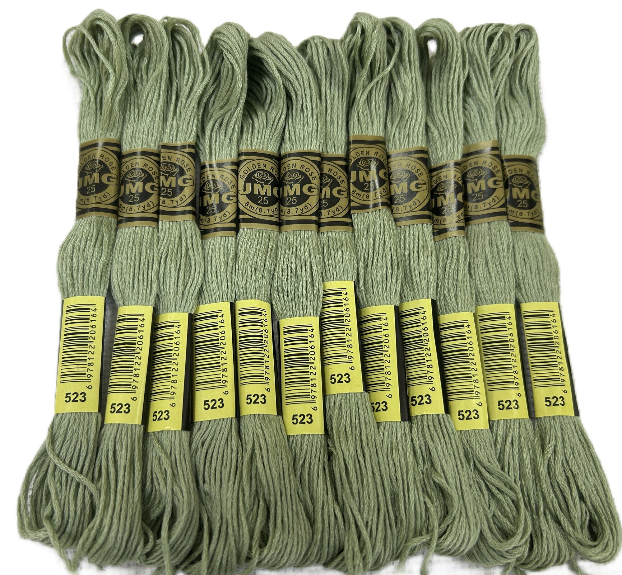 Нитки для вышивания JMC мулине (150-3866) 100% полиэфир 12 штук x 8 м