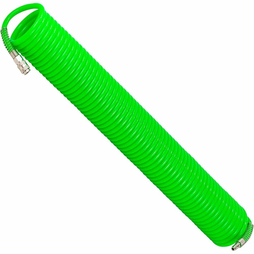 Шланг витой полиуретановый Forsage 10мм х 14мм х 20м с быстроразъемами F-1410-20Green(59772), 14 мм, из нержавеющей