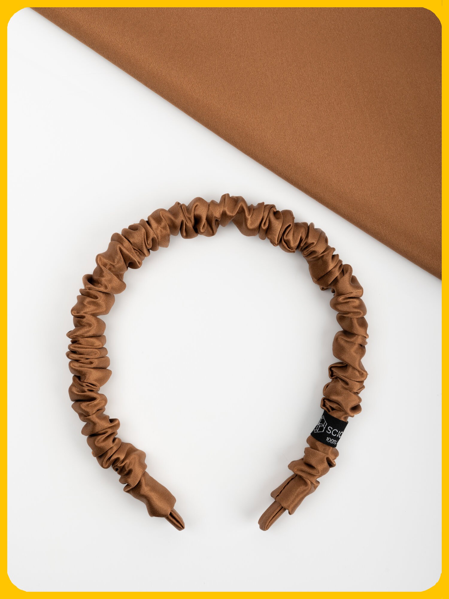 100% натуральный шелк 22 момми/Ободок для волос/медный цвет