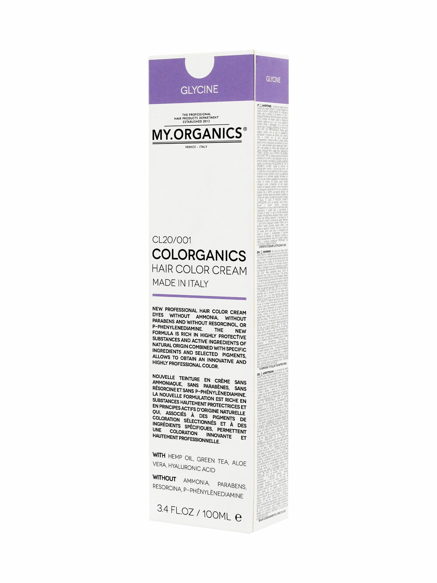 My.Organics Крем-краска Colorganics, GLYCINE (Глицин), 100 мл