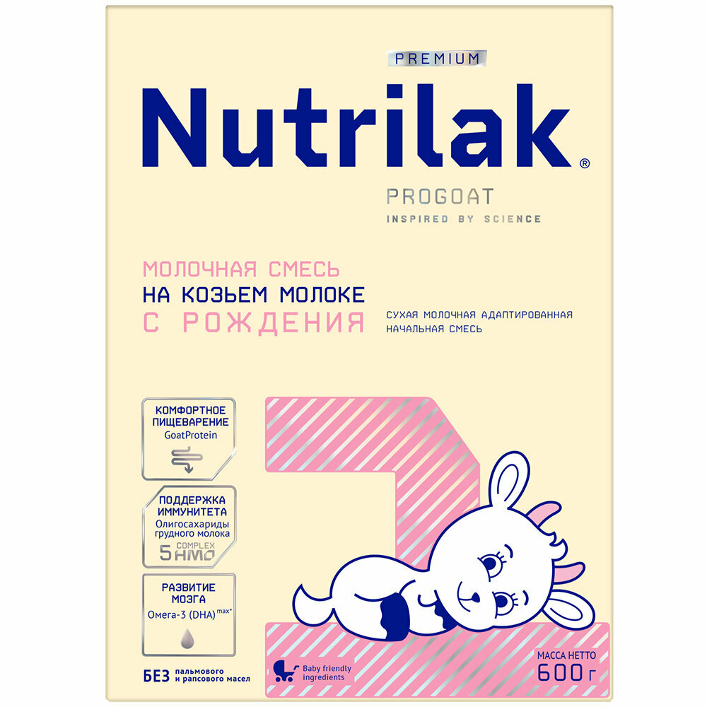 Nutrilak premium 1 смесь сухая молочная адаптированная на основе козьего молока 600 гр