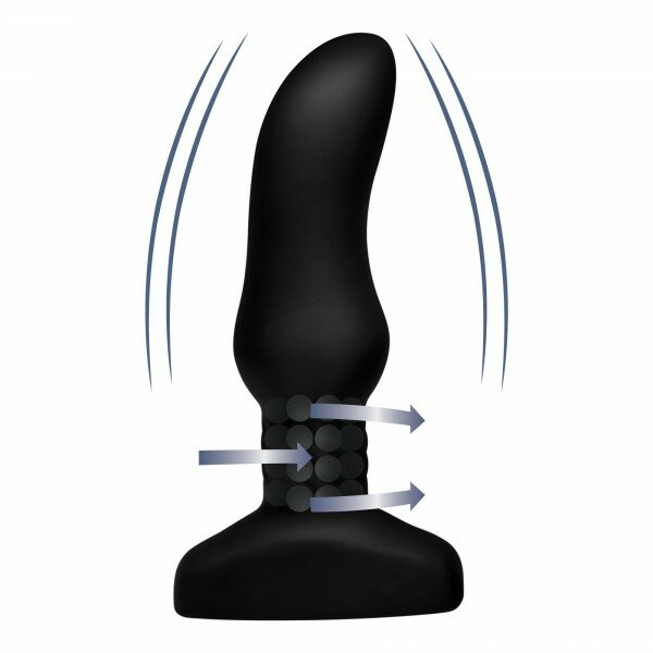Массажер простаты с имитацией римминга Rimmers Curved Rimming Plug M