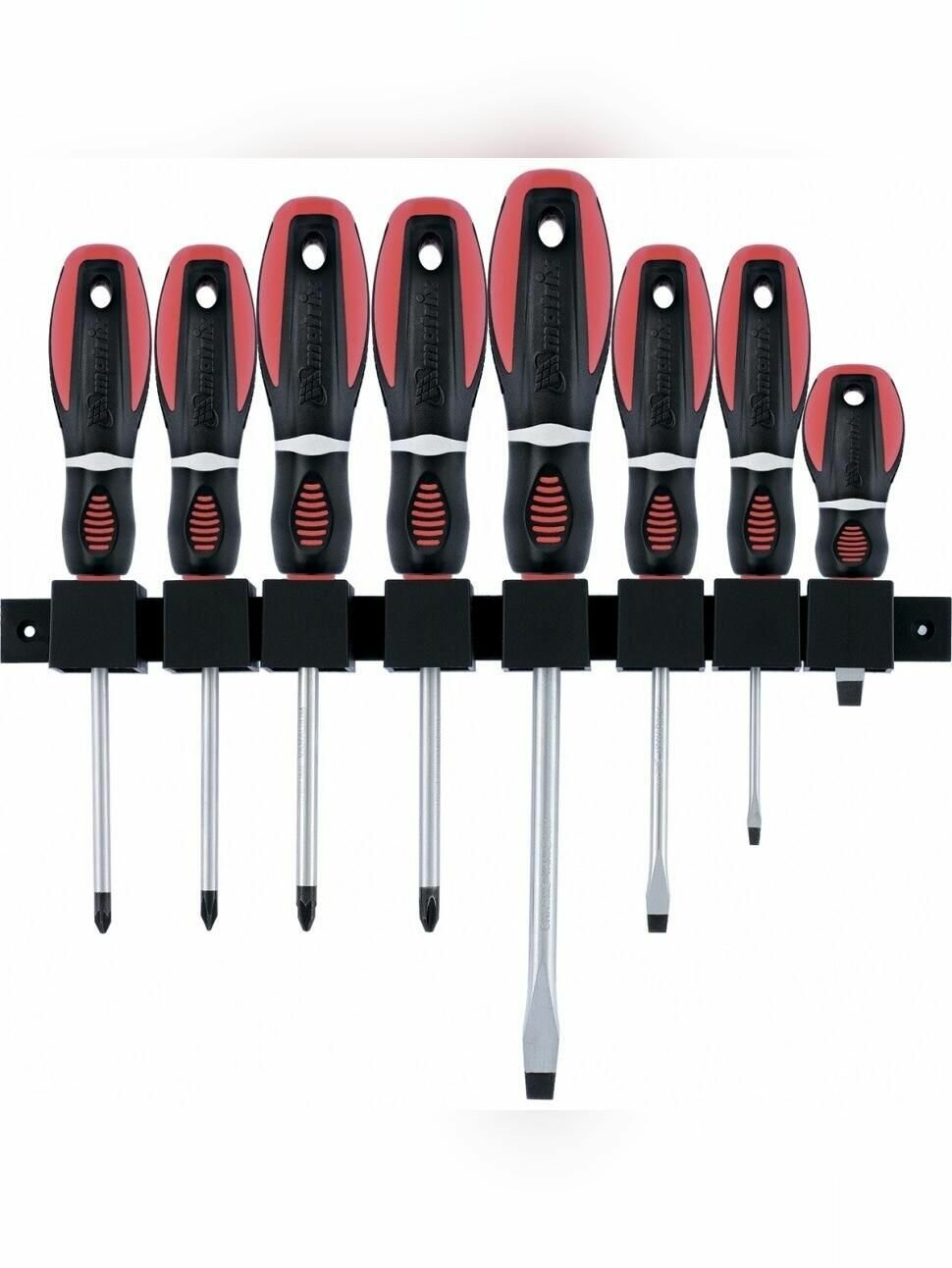 Набор отверток "Era", 8 шт, CrV, трехкомпонентная рукоятка Matrix 13380