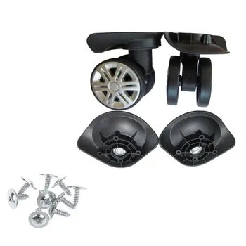 Бесшумное универсальное колесо A19 с винтами-двухрядные колеса черного цвета
