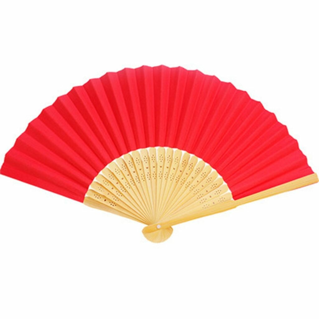 Бумажный бамбуковый веер для детей