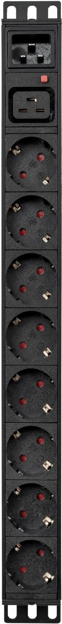 Блок распределения питания Powercom PDU-16A-type 2 PDU-16AV10-8S-C9-C2