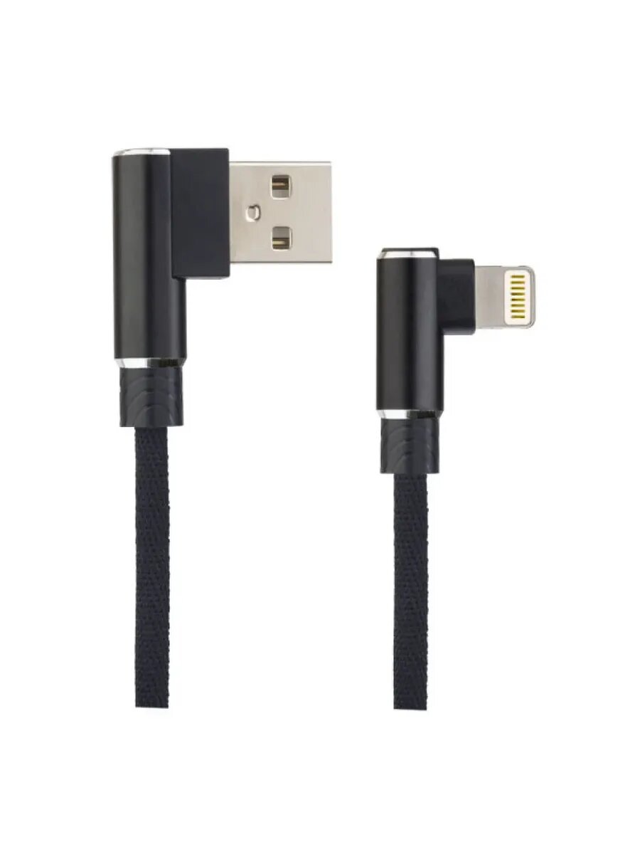 Кабель для подключения (I4315) USB A - Lightning, 2.4A, черн