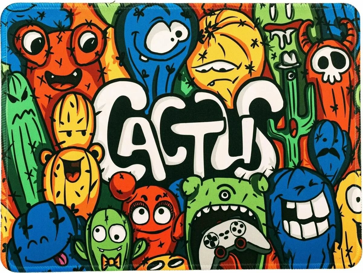 Коврик для мышки Cactus Коврик для мыши Colorful Cacti 300x250x3мм (CS-MPC-D03M)