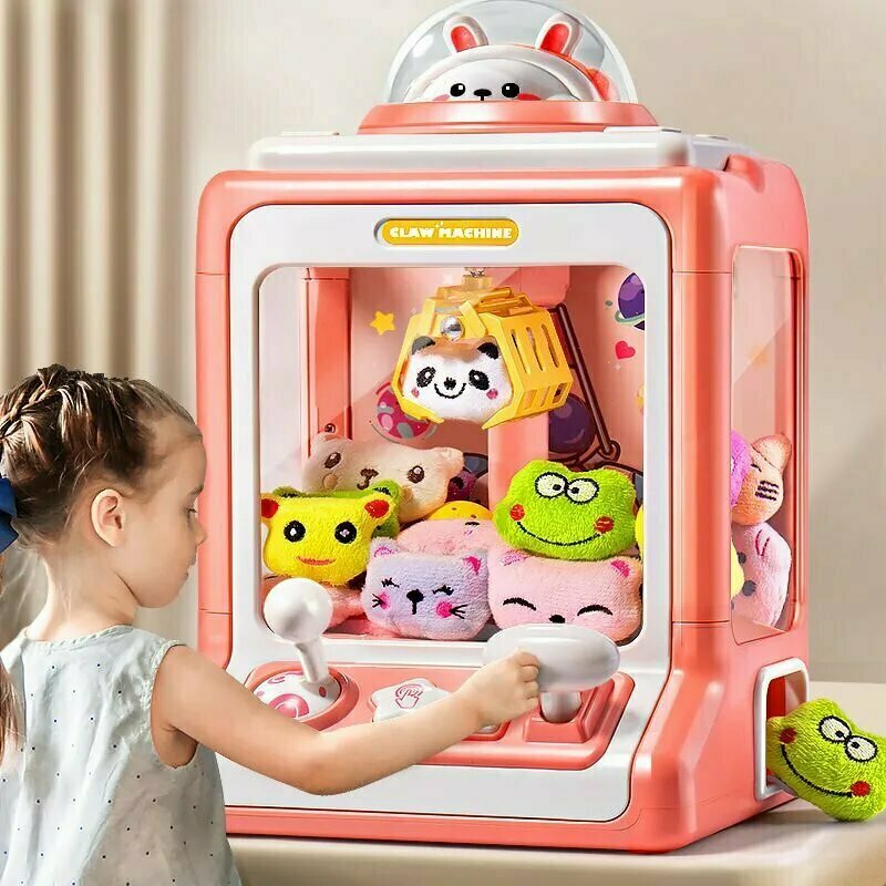 Интерактивная игрушка，Машина для захвата кукол，10 кукол，10 мячей，
