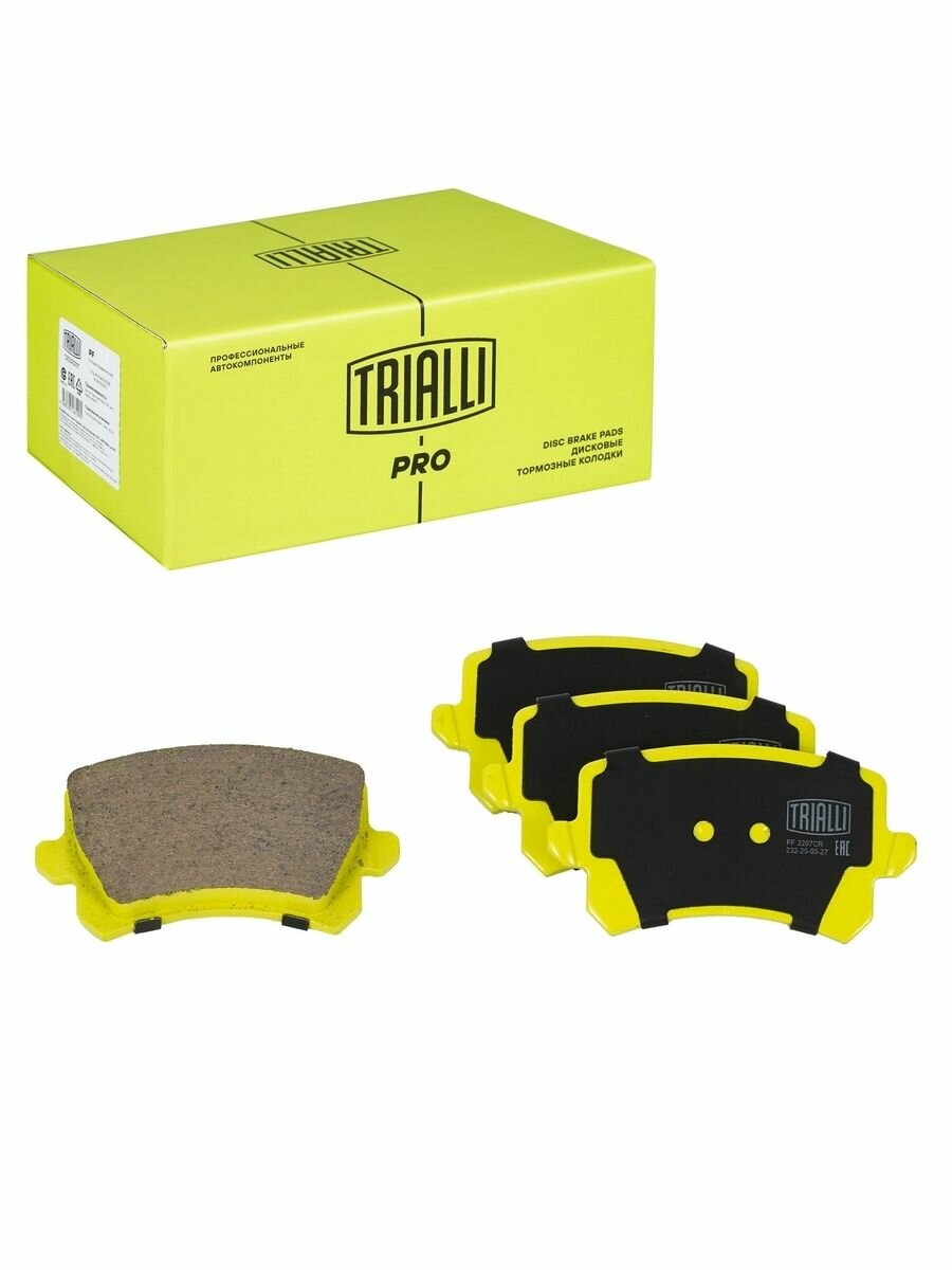 Колодки тормозные дисковые задние TRIALLI PF2207CR для HAVAL F7, F7Х