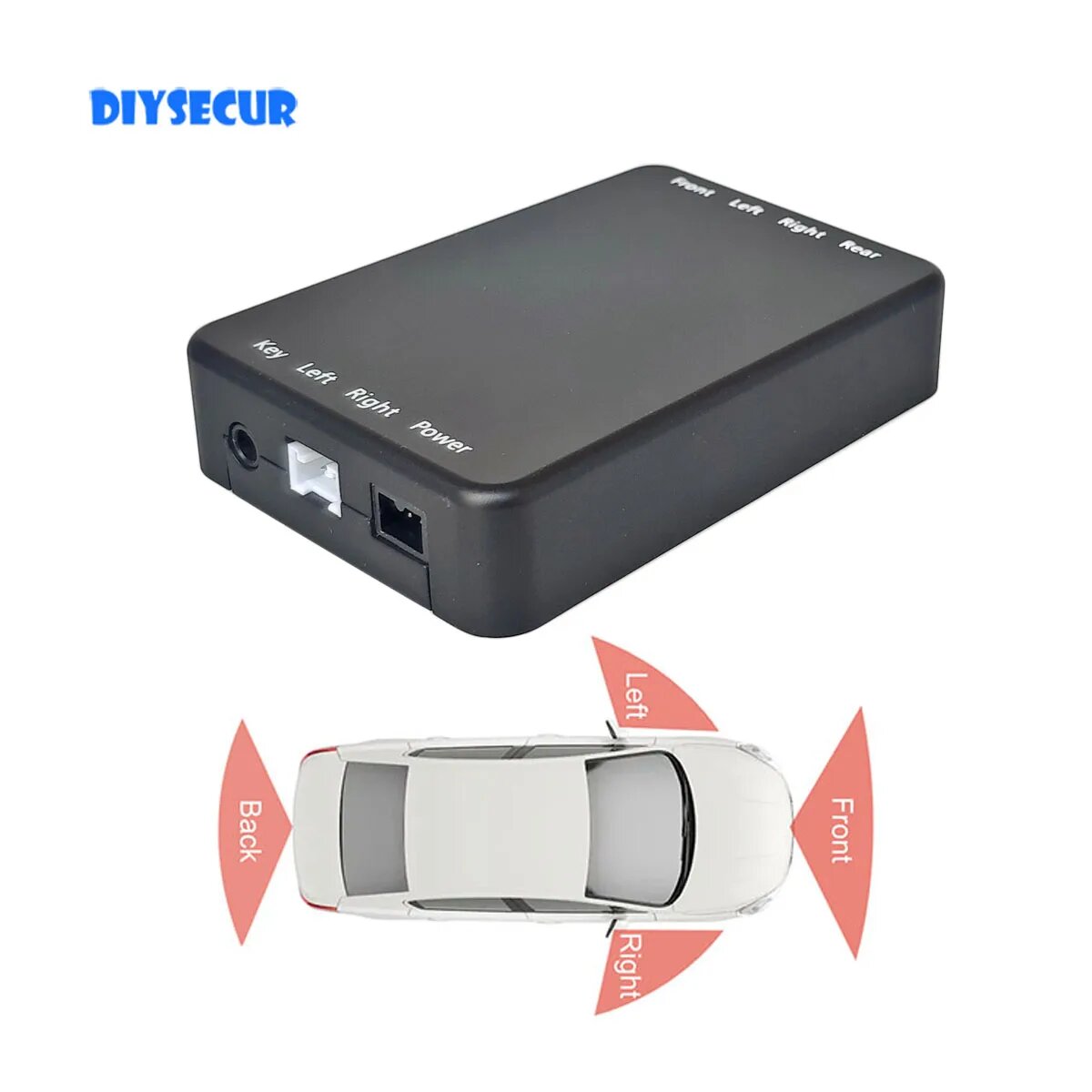 DIYSECUR 4-позиционный блок управления, преобразователь видеоканала на 360 градусов ° Автомобильная панорамная камера, задняя передняя левая и правая система заднего вида