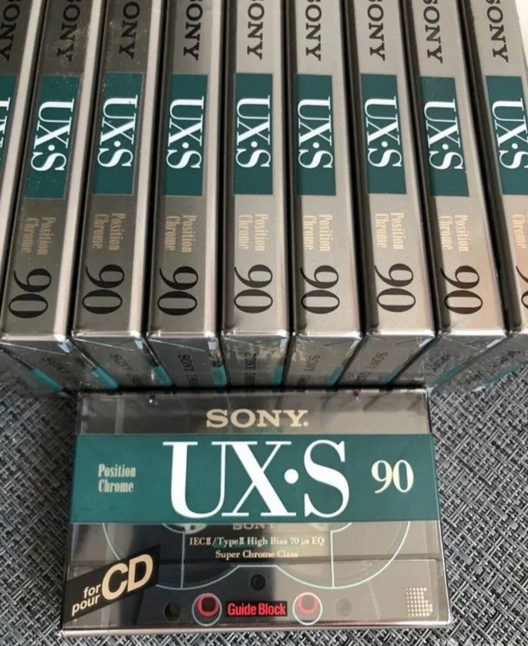 Аудиокассета Sony UX-S 90 chrom , Франция, 1 шт (90 мин, топовый хром)