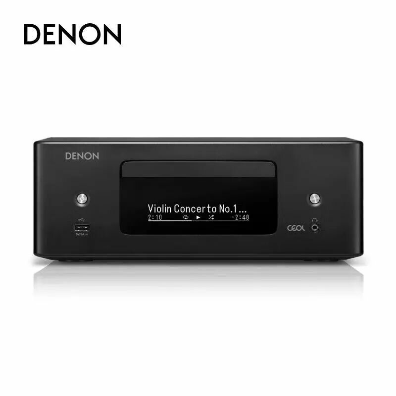 Флагманская модель CD-усилителя DENON RCD-N12 с функцией потоковой передачи музыки HEOS и Bluetooth, HDMI ARC, USB, черный
