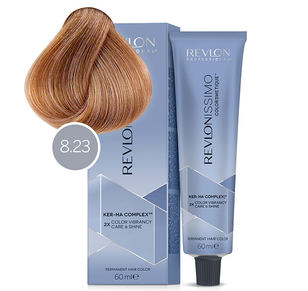 Краска для волос Revlon Revlonissimo, 8-23, светлый блондин, переливающийся золотой, 60 мл
