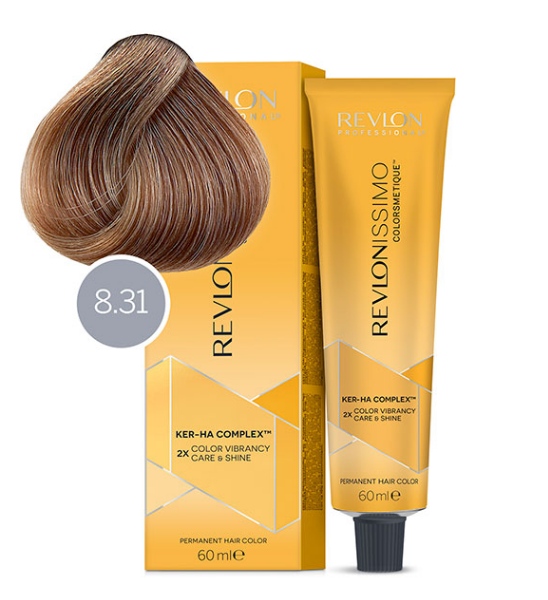 Крем-краска для волос Revlon Colorsmetique 8.31 блонд золотисто-пепельный, 60мл