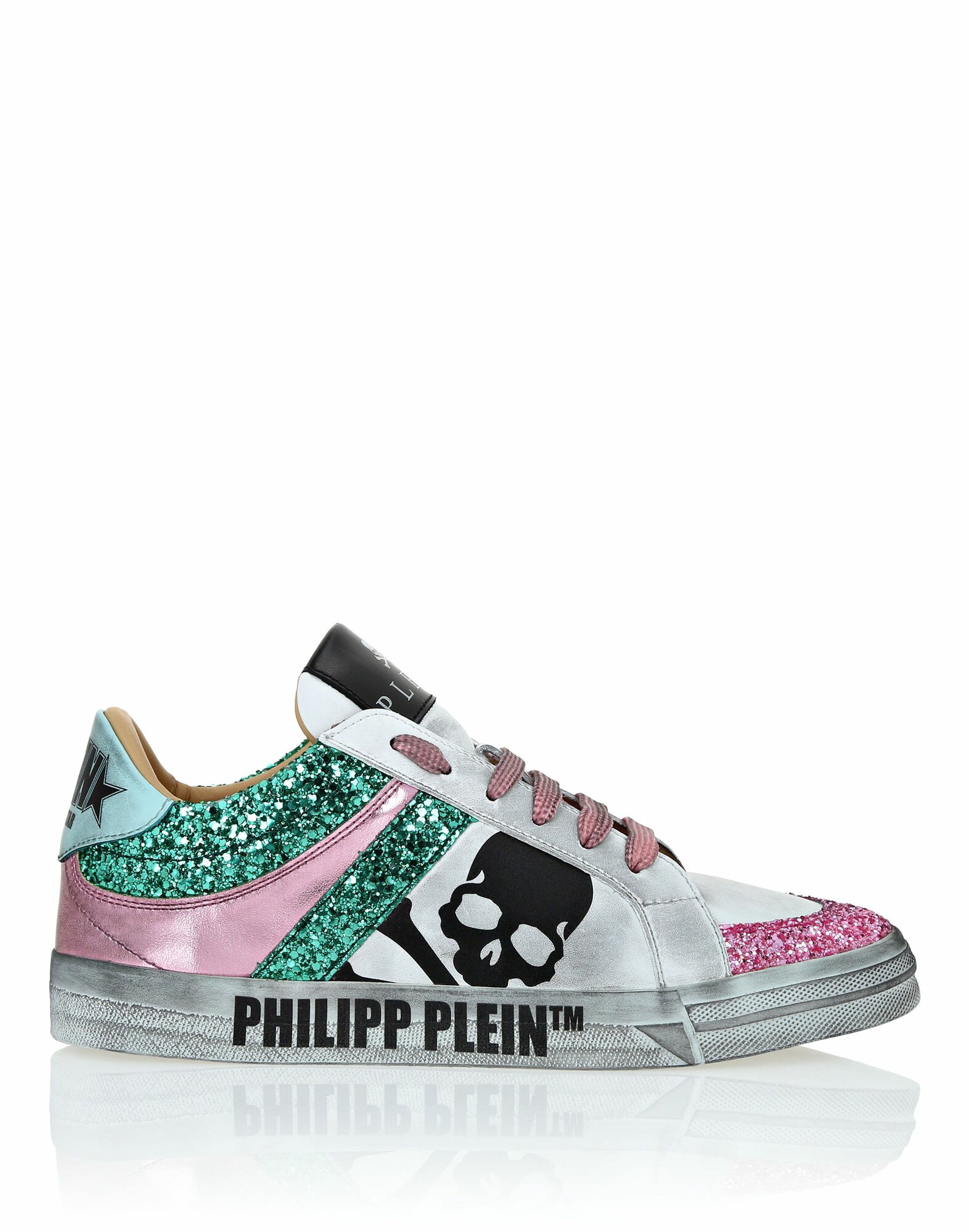 Кроссовки PHILIPP PLEIN, размер 39, бирюзовый — фото 1