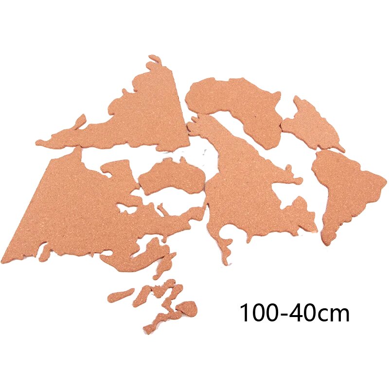 Aqumotic пробковая карта мира, 100-40cm