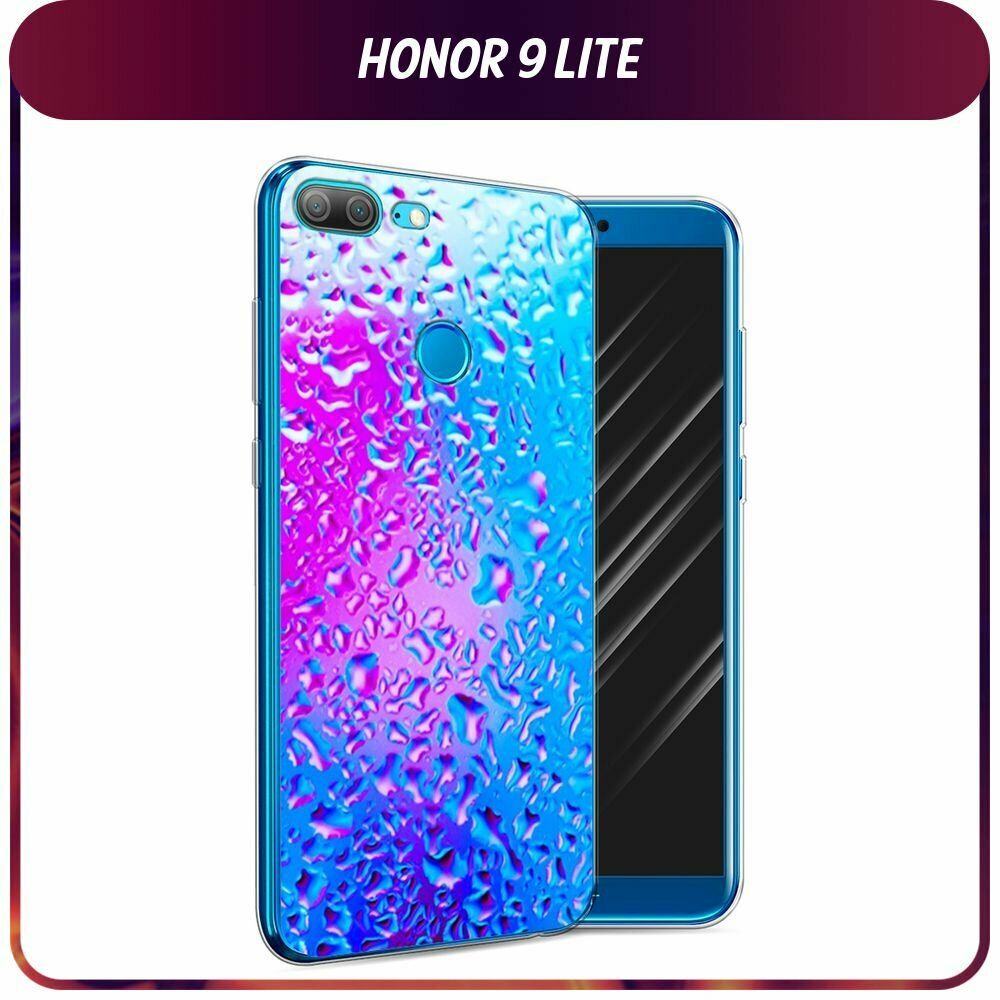 Чехол на Honor 9 Lite / Хонор 9 Лайт с принтом "Капли на стекле"