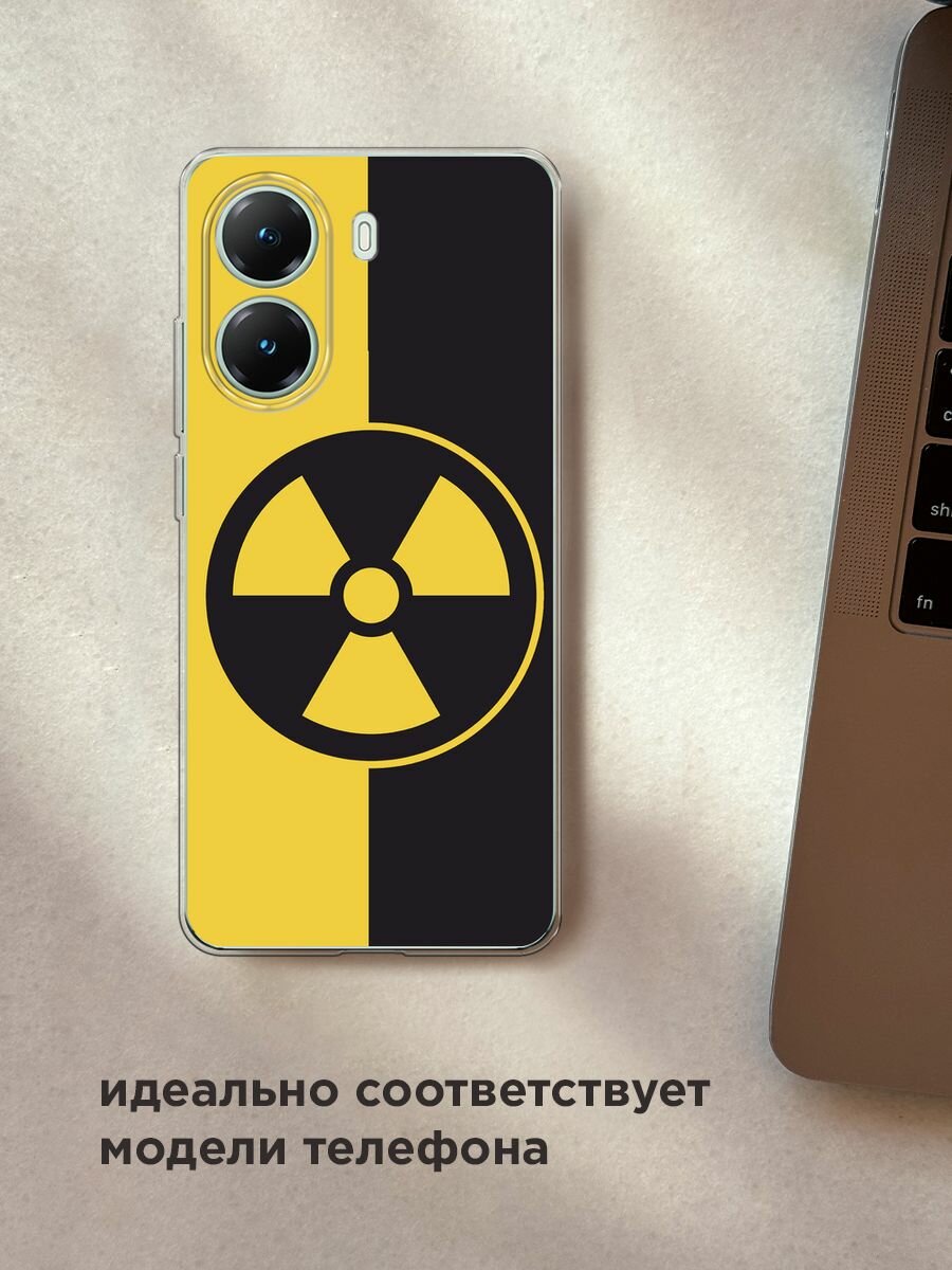 Чехол на Poco X7 Pro / Поко X7 Про с принтом "Эмблема черно-желтая" — фото 1
