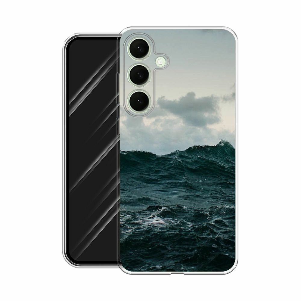 Чехол на Samsung Galaxy S25 Plus / Самсунг S25 Плюс с принтом "Волны 11" — фото 1