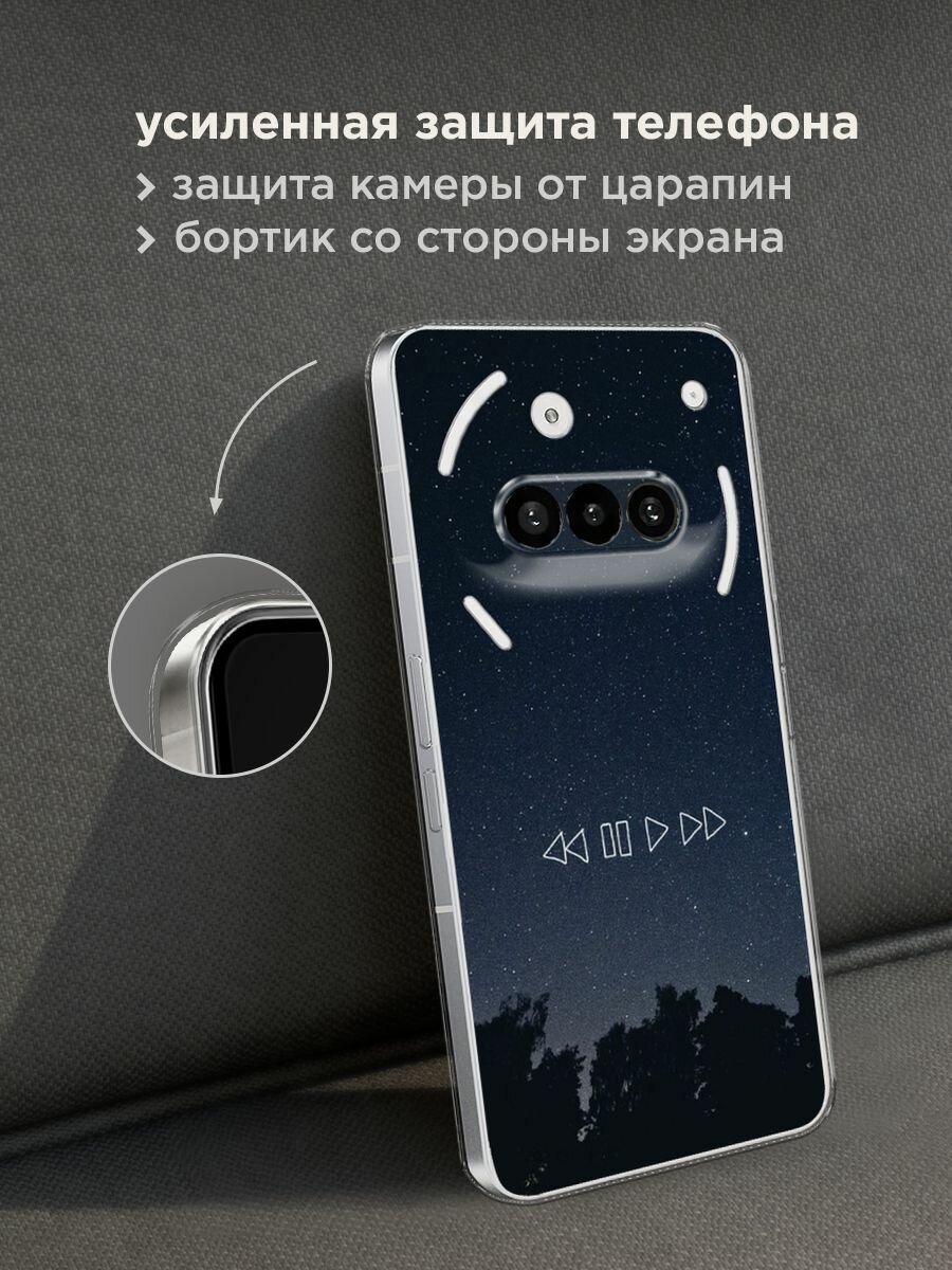 Чехол на Nothing Phone 3a / Нотинг Фон 3а с принтом "Космическая музыка" — фото 1