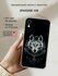 Силиконовый чехол на Apple iPhone XR / Айфон XR с принтом "Волк оберег"