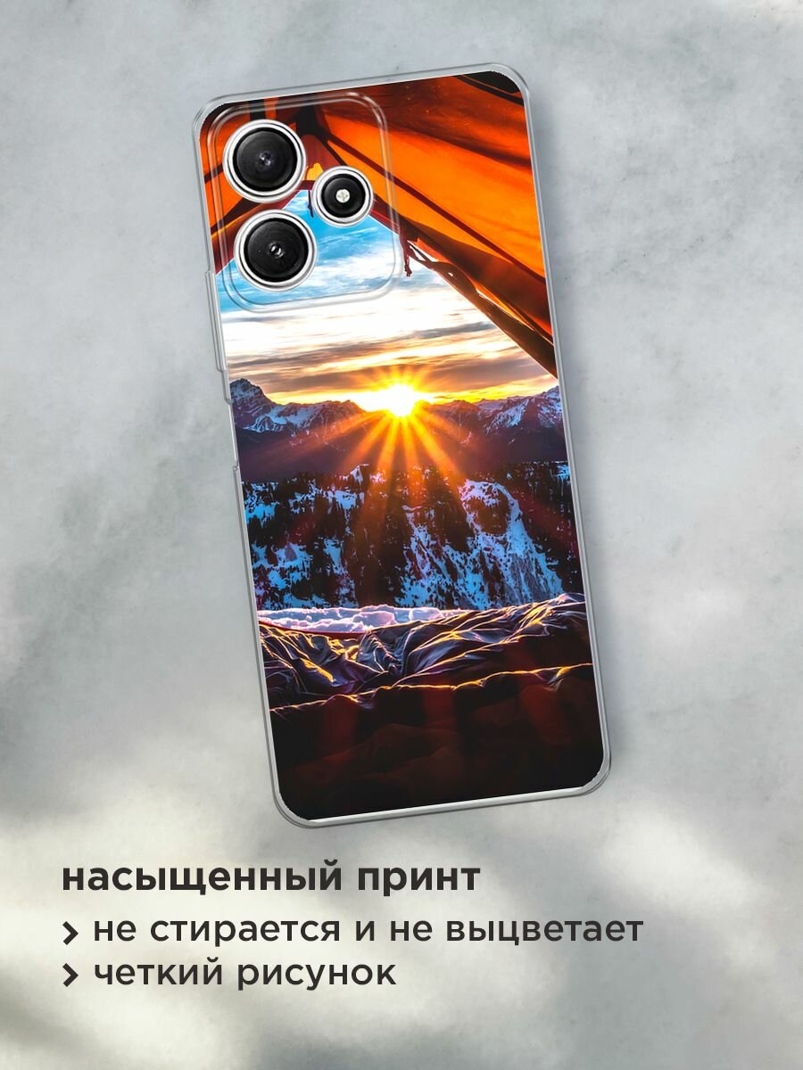 Чехол на Xiaomi Redmi 12 / Сяоми Редми 12 с принтом "Горы 7" — фото 1