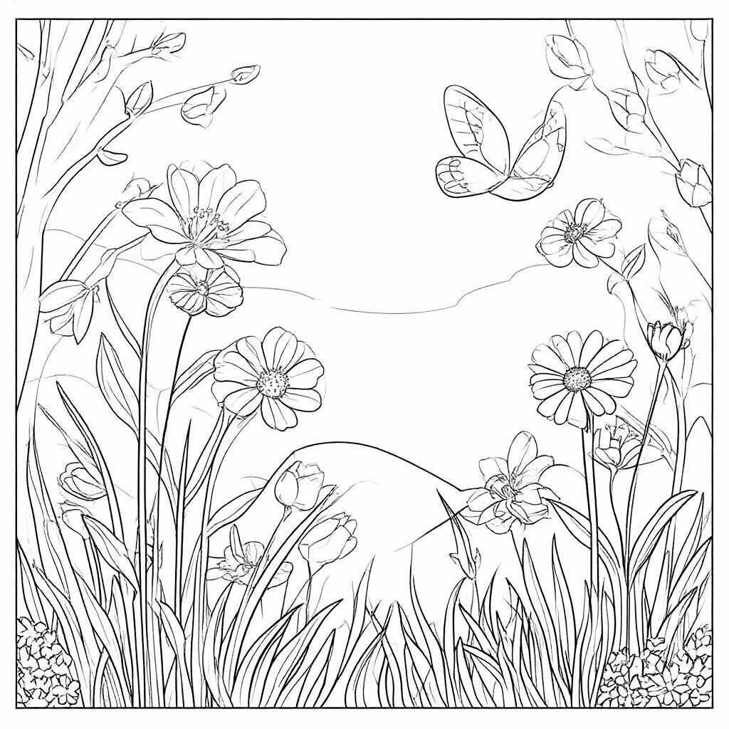 Набор детских раскрасок "Времена года Весна", плотная бумага формата А4, 10 шт, от 1 года