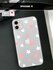Чехол на Apple iPhone 11 / Айфон 11 с принтом "Розовые и белые цветы", прозрачны...