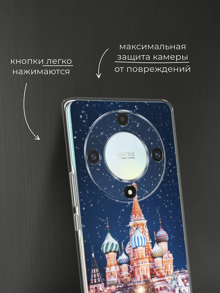 Силиконовый чехол на Honor X9A / Хонор X9A с принтом "Москва 1" — фото 1