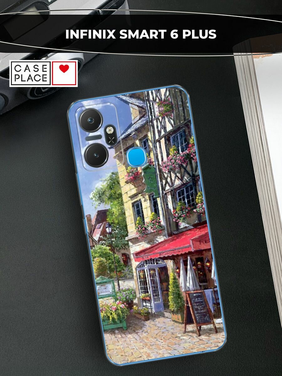 Чехол на Infinix Smart 6 Plus / Инфиникс Смарт 6 Плюс с принтом "Старая улица"