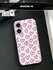 Чехол на Apple iPhone 16 / Айфон 16 с принтом "Темные сердечки"