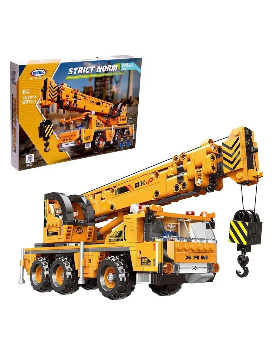 Конструктор Техно "Автомобильный кран", 657 деталей