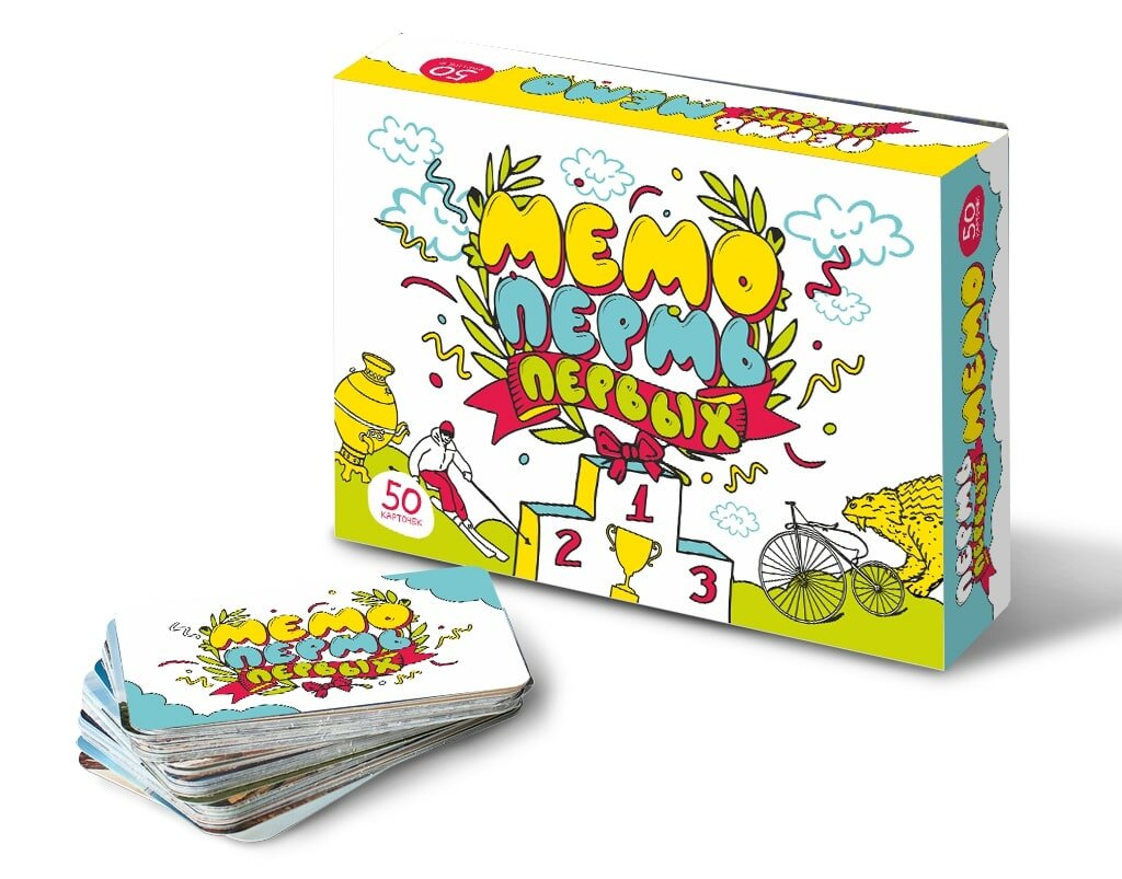 Настольная игра Мемо "Пермь Первых", 50 карточек, от Мир подарков
