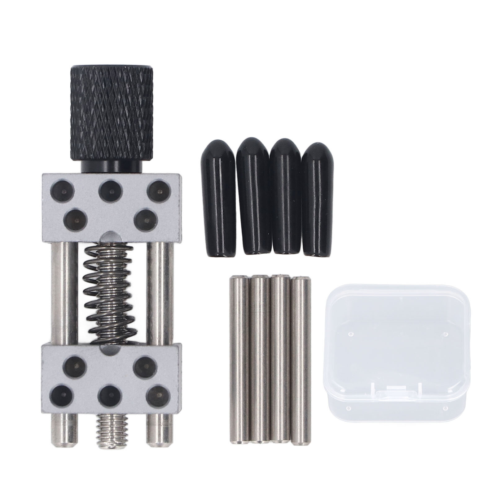 Mini Vise Clamp High Accuracy Adjustable 3cm Maximum Clamping Dia Metal Handy for Jewelry Making Craft Electronics MS096