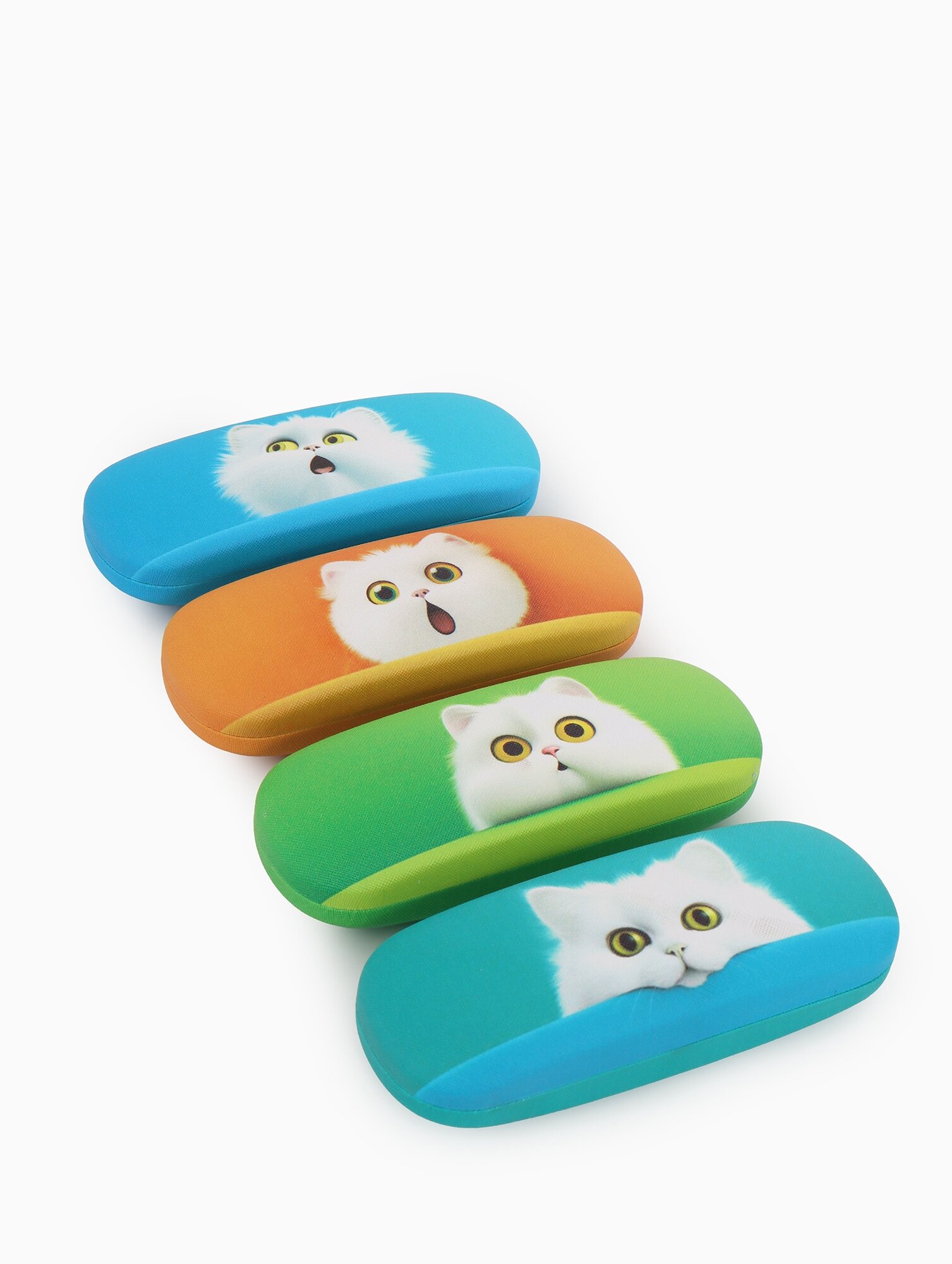 Футляр для очков на хлопушке, с рисунком, размер 16×4×6 см, микс