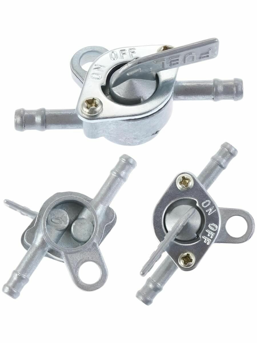 Кран топливный 3 штуки (бензокран) для питбайка TTR125 мотоцикла квадроцикла ATV / универсальный топливный кран KAYO, YX, Ирбис, 154FMI, Motoland